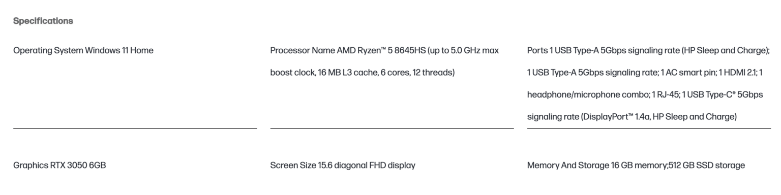 HP Victus 15-fb3012AX Gaming Laptop, Blue / AMD Ryzen5-8645HS processor ...